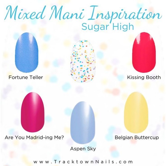 Color Street | Makeup | 55 Nail Art Overlay Color Street Sugar High ...